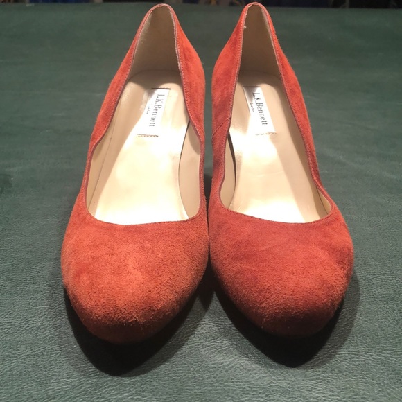 Shoes | Lk Bennett Heels Rust Suede | Poshmark